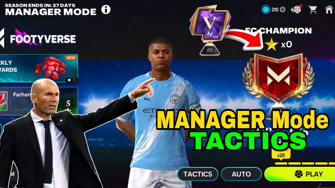 🔴Manager Mode Tactics FC Mobile 26 ||new Footyverse event🤯| 4-3-3 ...