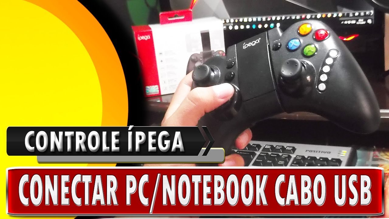 🔸 Como usar controle ÍPEGA 9021 no PC/Notebook sem Bluetooth com cabo USB [Pt-BR] - YouTube