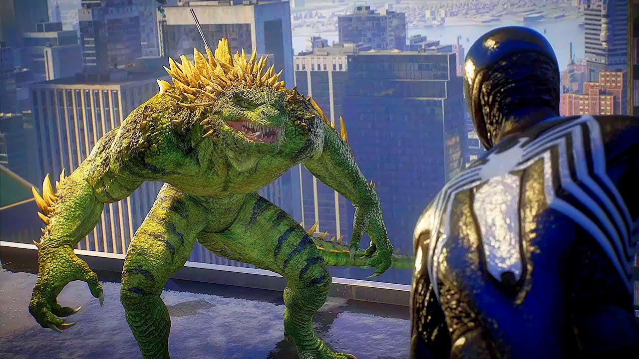 Spider-Man 2 - PS5 Gameplay - Epic fight against Lizard - YouTube