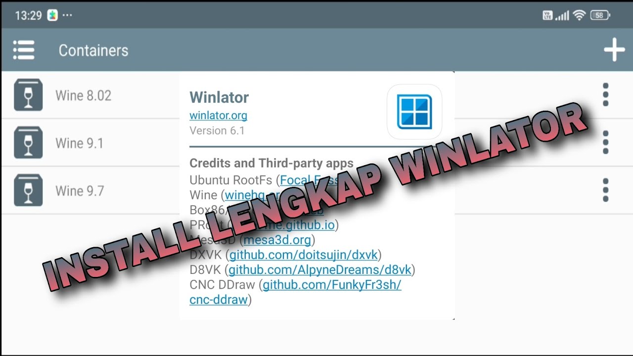 Install Winlator & Install Wine - YouTube
