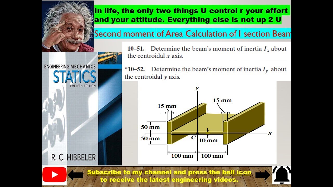 How to calculate Moment of Inertia/Second moment of area of an I ...