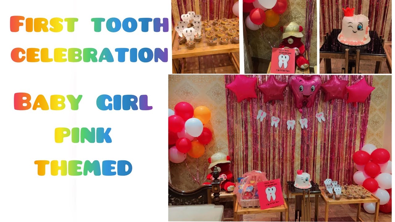 Baby First tooth celebration ideas🦷|| tooth fondant cake - YouTube