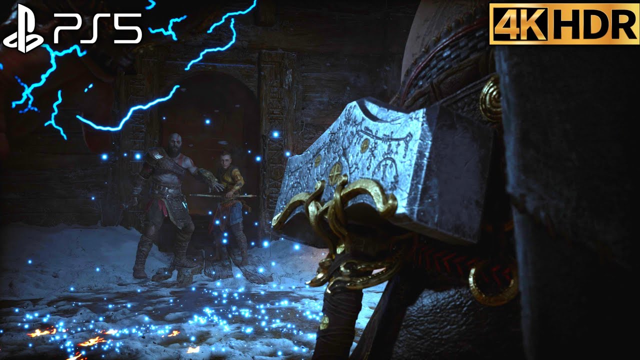 PS5 GOD OF WAR RAGNARÖK Thor Entry Secen 4K ULTRA HDR | PS5 GOW ...