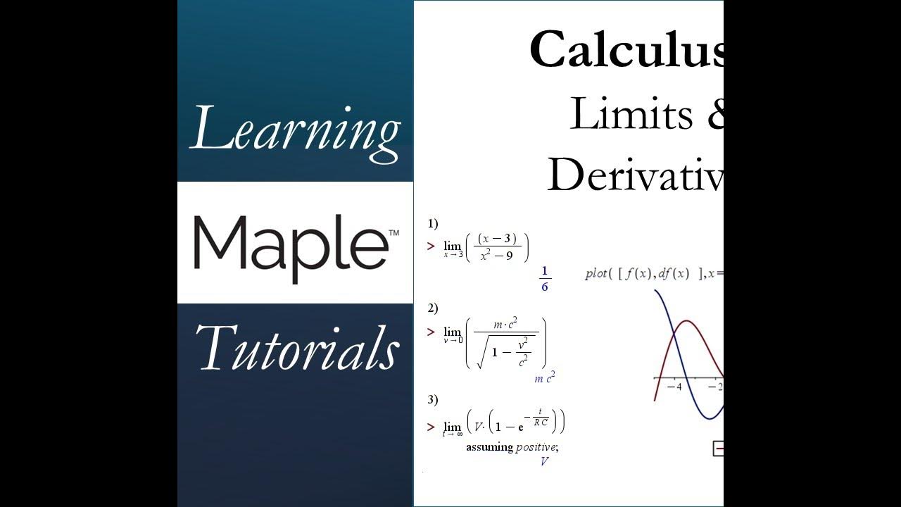 Learning Maple: Calculus 1 - Limits & Differentiation - YouTube