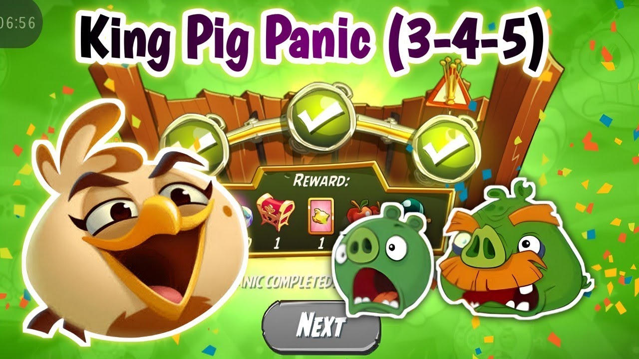 KPP King Pig Panic - Rooms (3-4-5) - Angry Birds 2 - YouTube