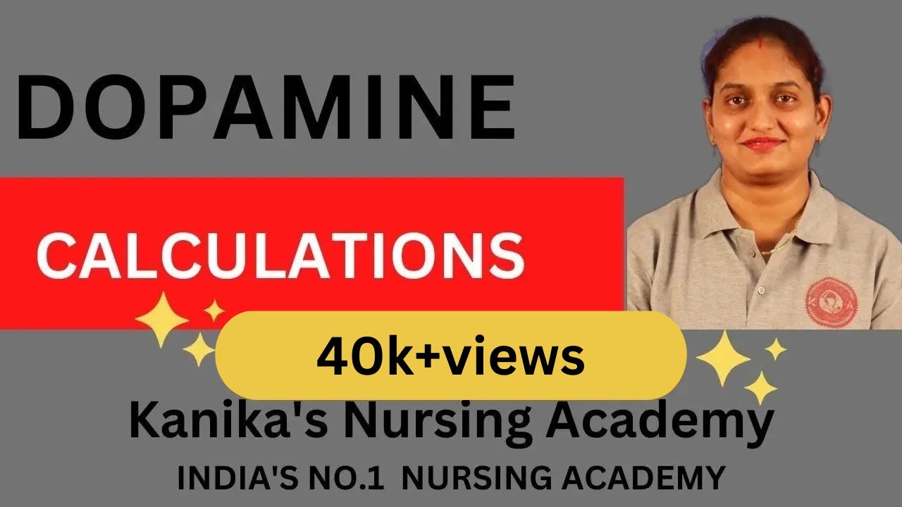 Calculation of DOPAMINE- Kanika's Nursing Academy - YouTube