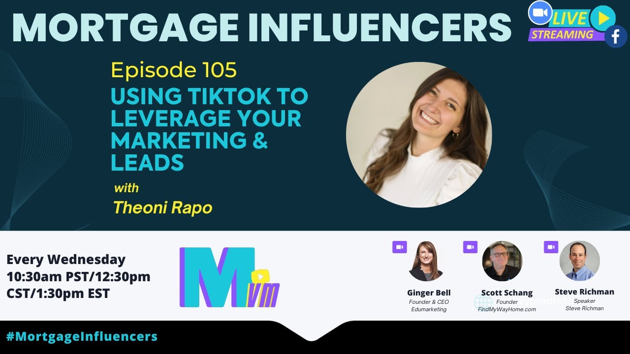 Episode 105: Going Viral with Theoni Rapo - A TikTok Mortgage Sensation ...