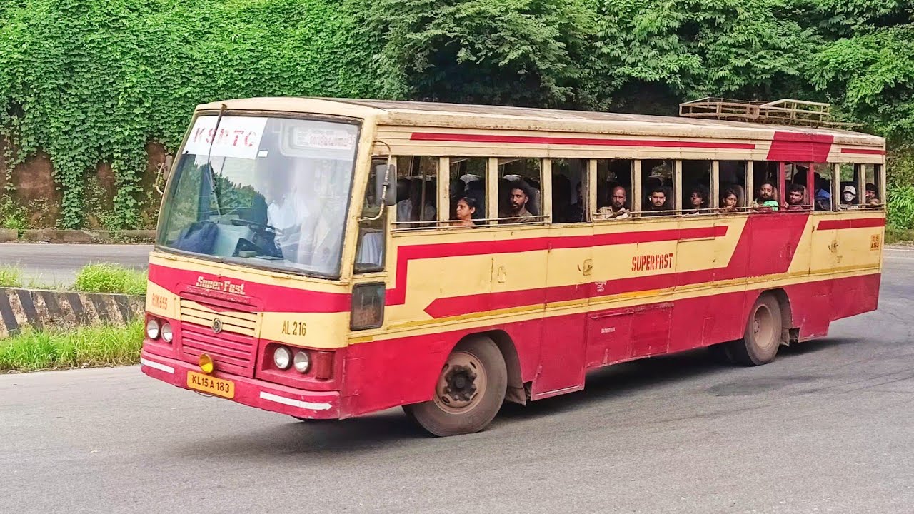 Ksrtc Super Fast Bus And Private Bus Turning Two And Three Hairpin Bend ...