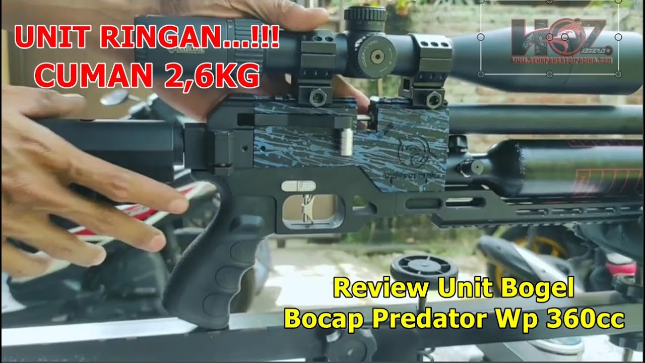 Review Senapan PCP Predator Bocap Woodpecker 360cc Berat Cuman 2.6Kg ...