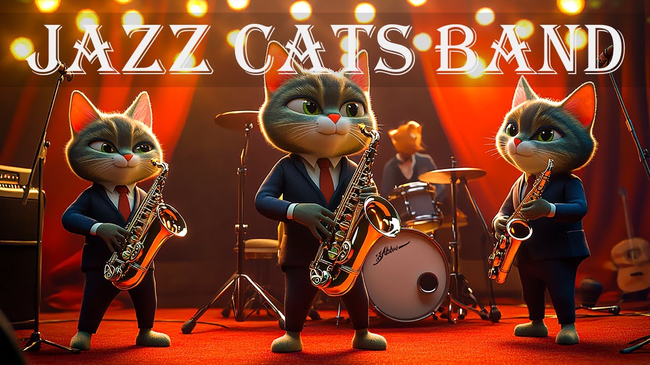 Classic Cat Band 🎶🐱 Lively Jazz Melodies & Timeless Rhythms for a Cozy ...