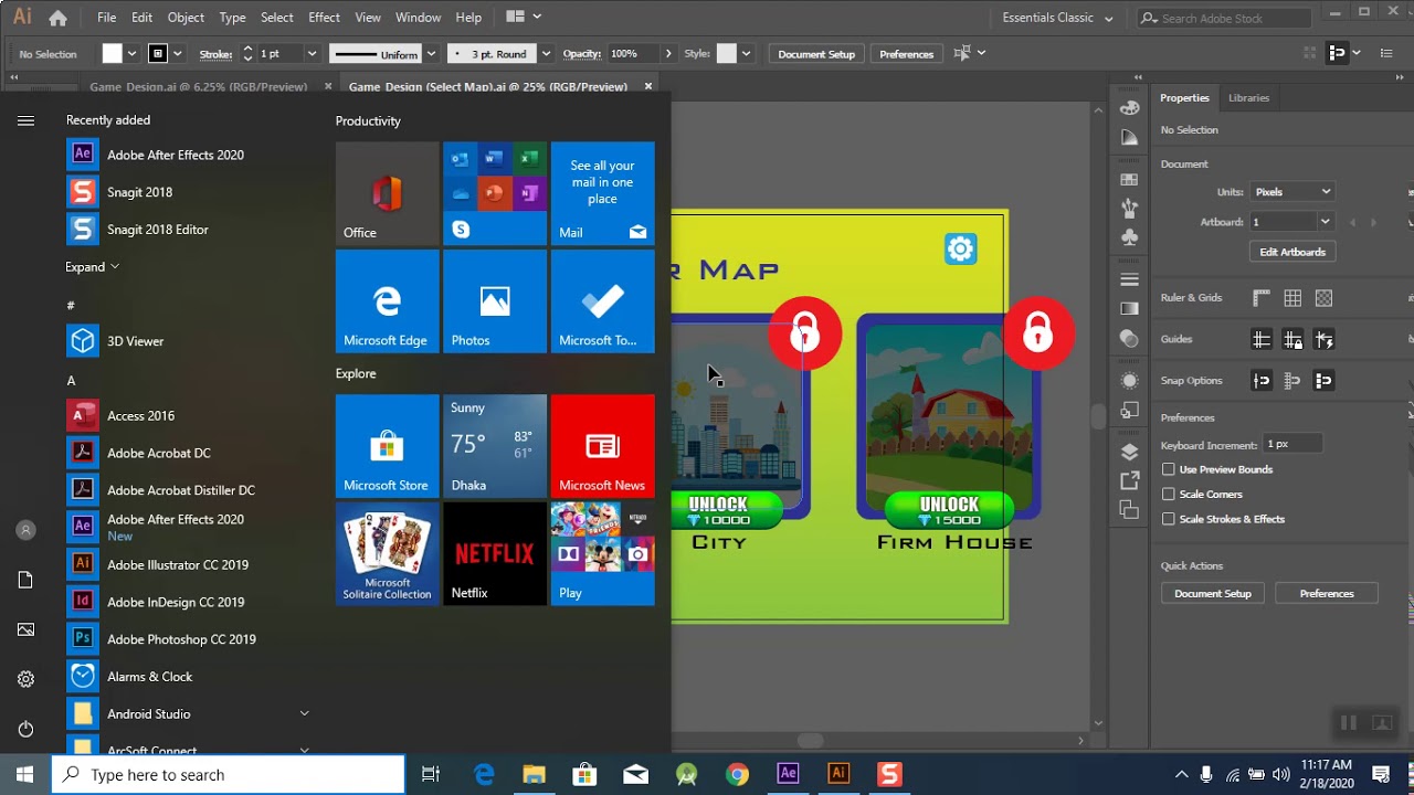 Game Design After Effects 18 02 2020 - YouTube