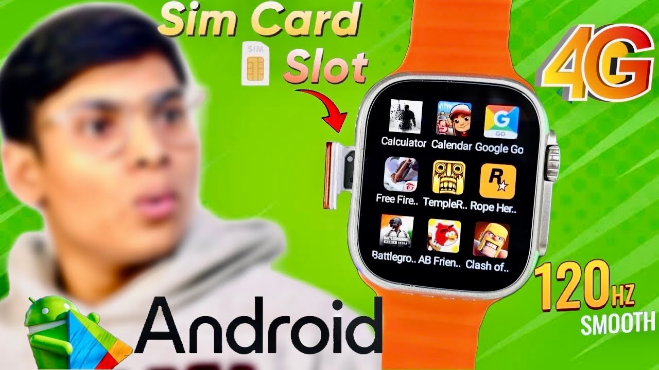 4G Android SmartWatch 🤯 YouTube, Working🔥 | 1GB RAM + 16 GB Storage 🔥 ...