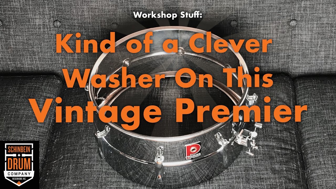 Kind Of A Clever Washer On This Vintage Premier Snare Drum... - YouTube