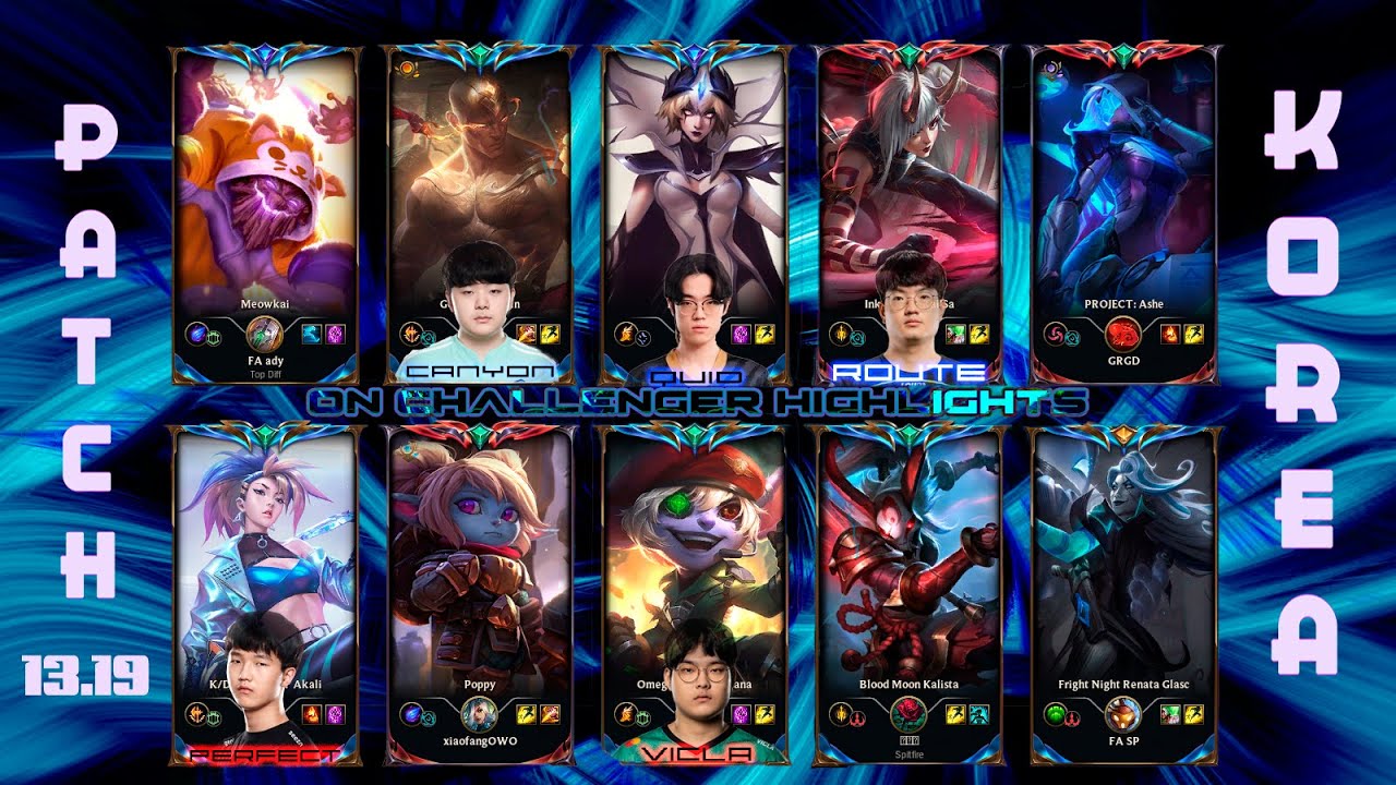 KOREA Challenger Match #915 Patch 13.18 [DK - Canyon, 100T - Quid, JAG ...