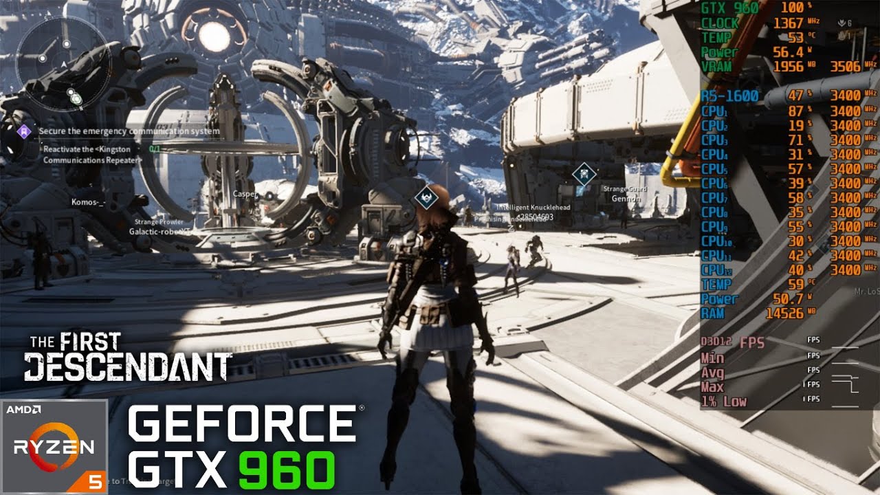 The First Descendant | GTX 960 2GB | Ryzen 5 1600 - YouTube