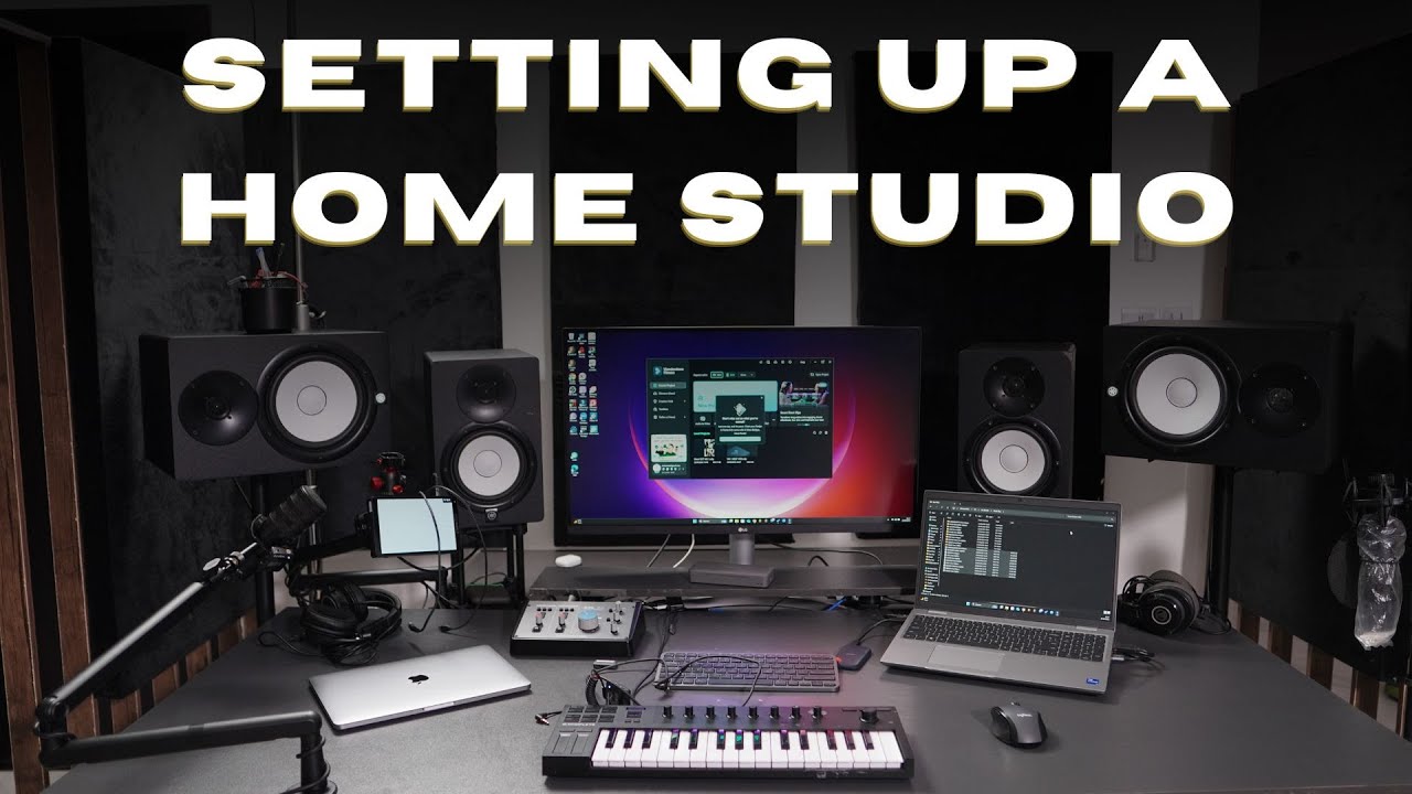 Watch this before you start your home studio for music production on ...