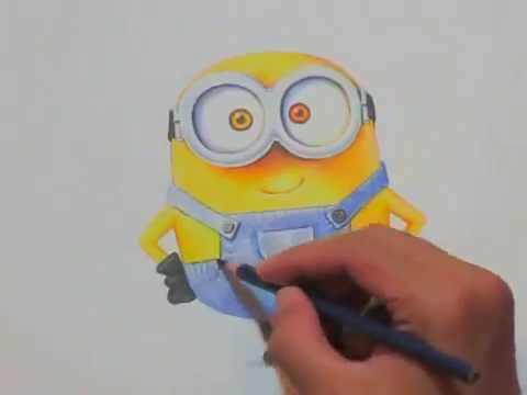 How to Draw Minion Bob 2015 From The Movie Minions 3 By Bandhit Umwong ...