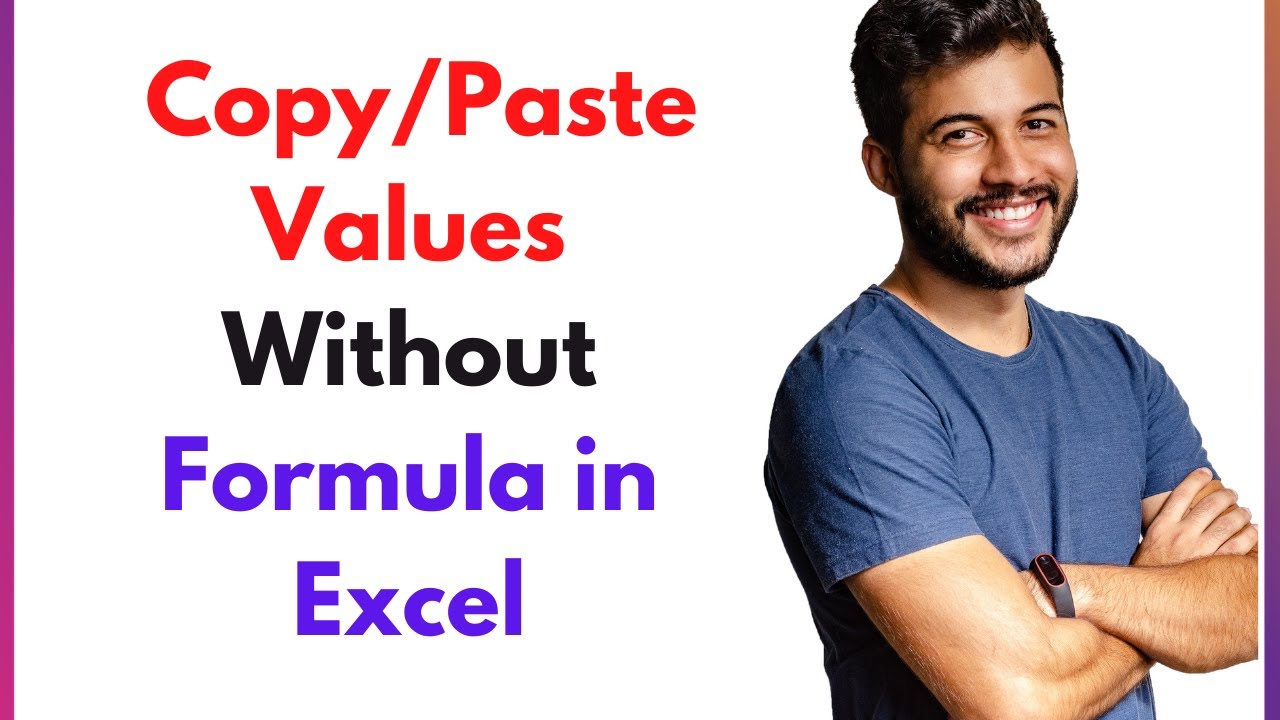 How To Copy And Paste Values Without Formula In Excel YouTube How To Copy And Paste Values Without Formula In Excel YouTube