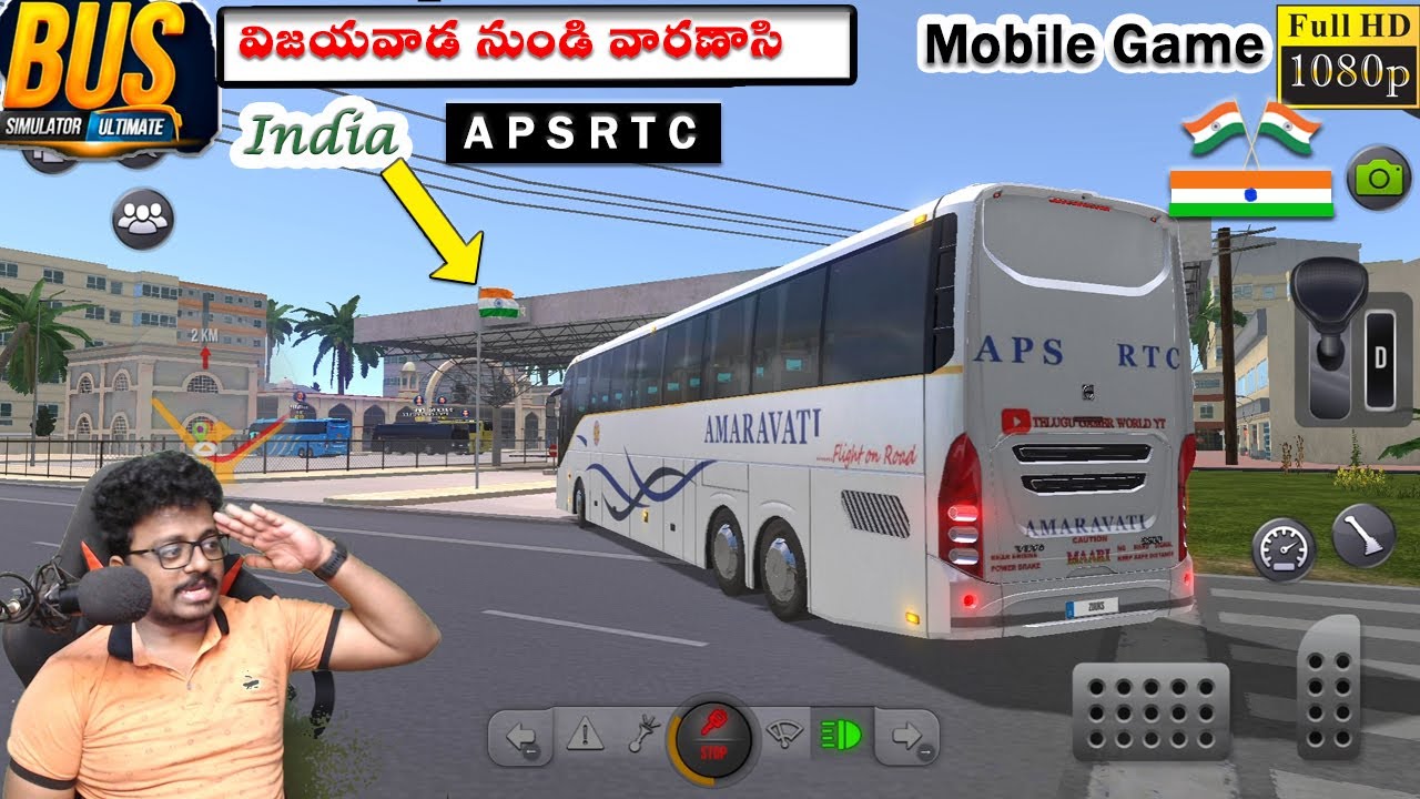 APSRTC Amaravati Bus విజయవాడ నుండి వారణాసి | Android Game Bus Simulator ...