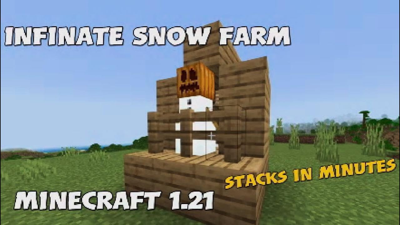 Minecraft infinite Snow farm - 1.21 - YouTube