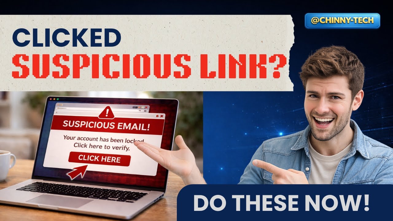 What I'll do If I clicked a suspicious link - YouTube
