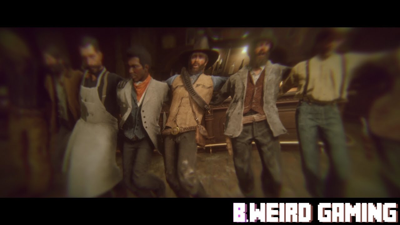 Red Dead Redemption 2 | Drunk With Lenny Bar Scene 4K - YouTube