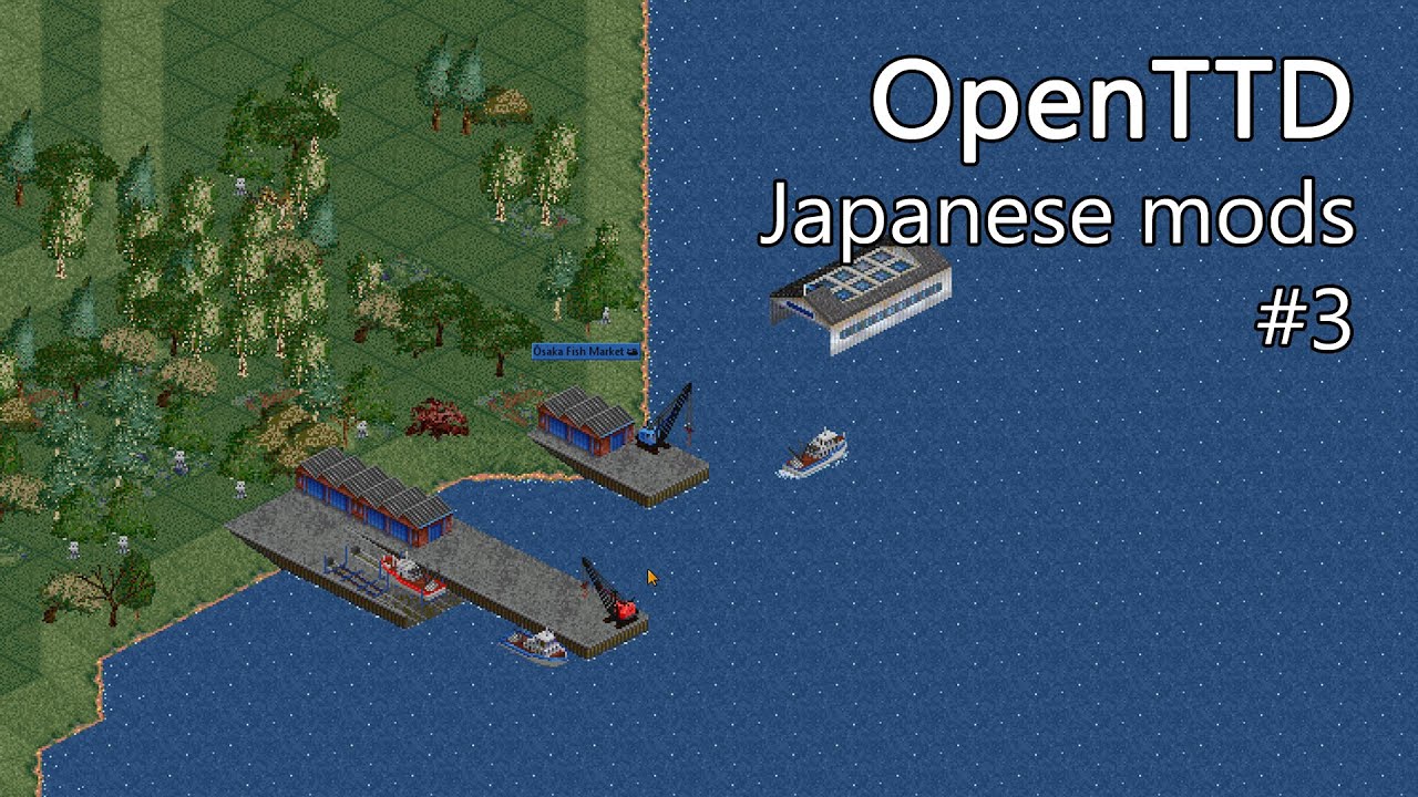 OpenTTD + Japanese mods | #3. Машины, поезда, корабли?! - YouTube