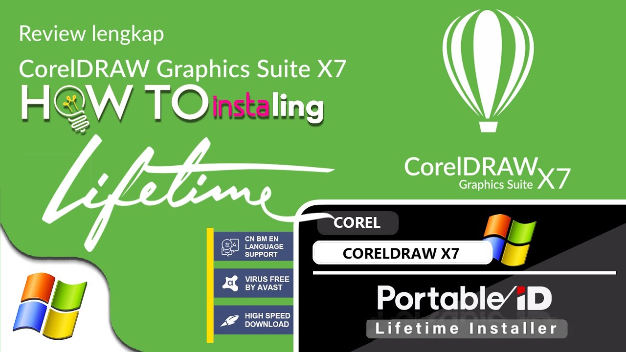 CARA INSTAL CORELDRAW GRAPHICS SUITE X7 DI WINDOWS 64 BIT - YouTube