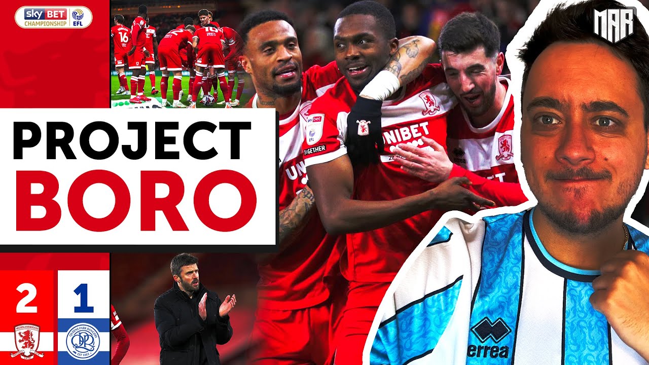 BORO WIN SUCCESSIVE HOME GAMES BEATING A POOR QPR SIDE! | Middlesbrough ...