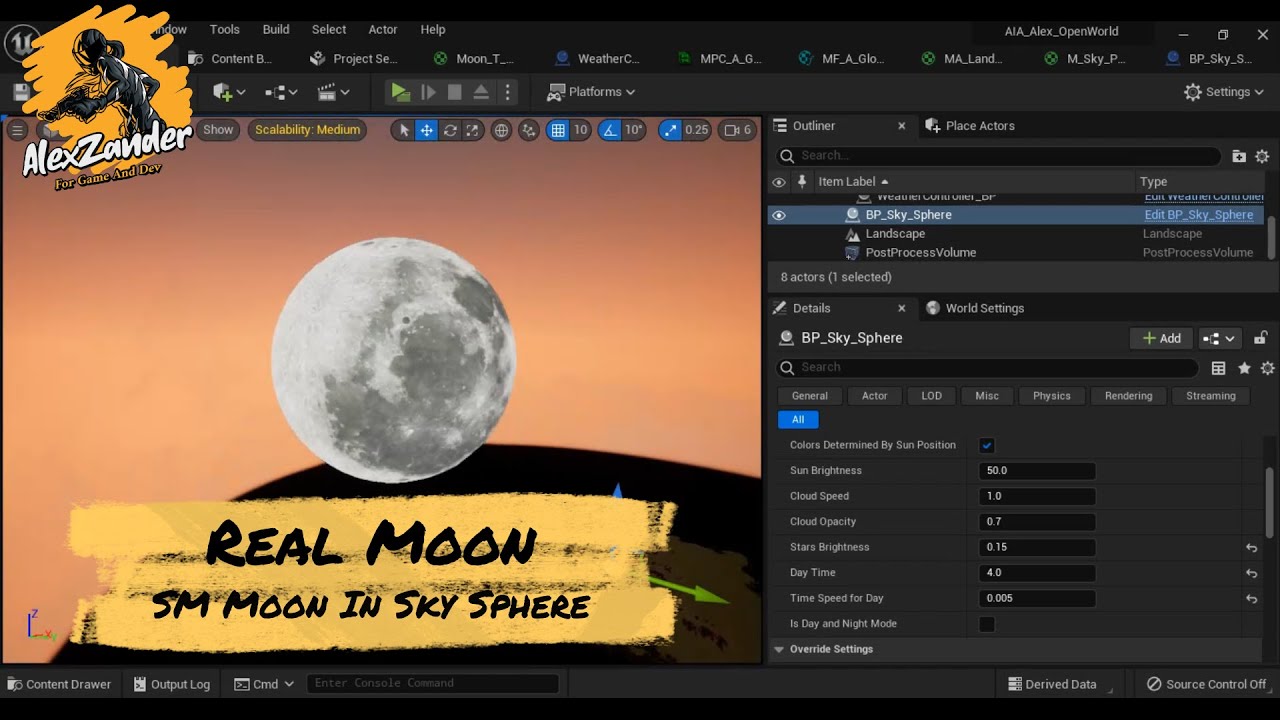 Real Moon | That Has its Own Rotation Field | Open World Tutorial ...