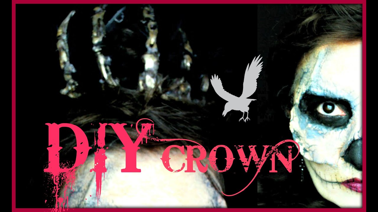 SKELETON CROWN DIY hot glue (Raven Queen recreation) - YouTube