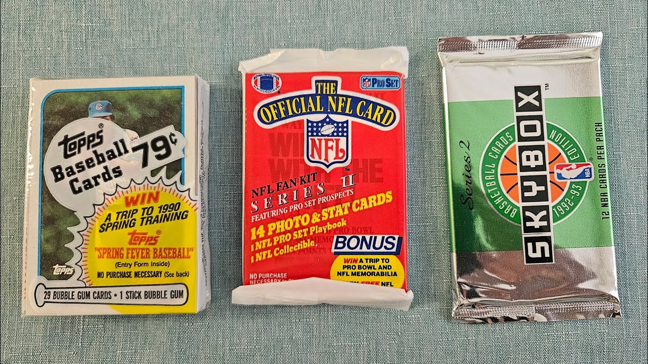 🔥Ripping 3 Vintage Sports Card Packs!⚾️🏈🏀Awesome 2 Card Giveaway ...