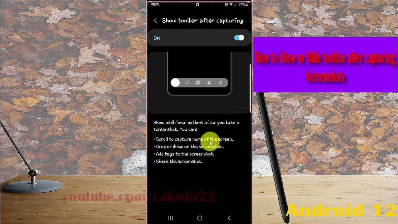 Samsung Galaxy S22 Ultra How To Show Or Hide Toolbar After Capturing Screenshots YouTube samsung-galaxy-s22-ultra-how-to-show-or-hide-toolbar-after-capturing-screenshots-youtube