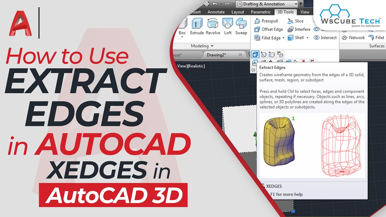 How To Use Extract Edges In AutoCAD 3D AutoCAD XEDGES Command In how-to-use-extract-edges-in-autocad-3d-autocad-xedges-command-in