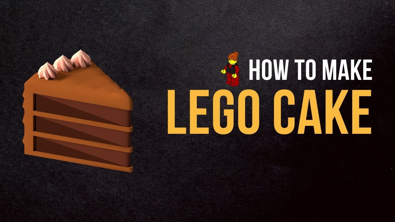 Lego Chocolate Cake tutorial!🍰 - YouTube