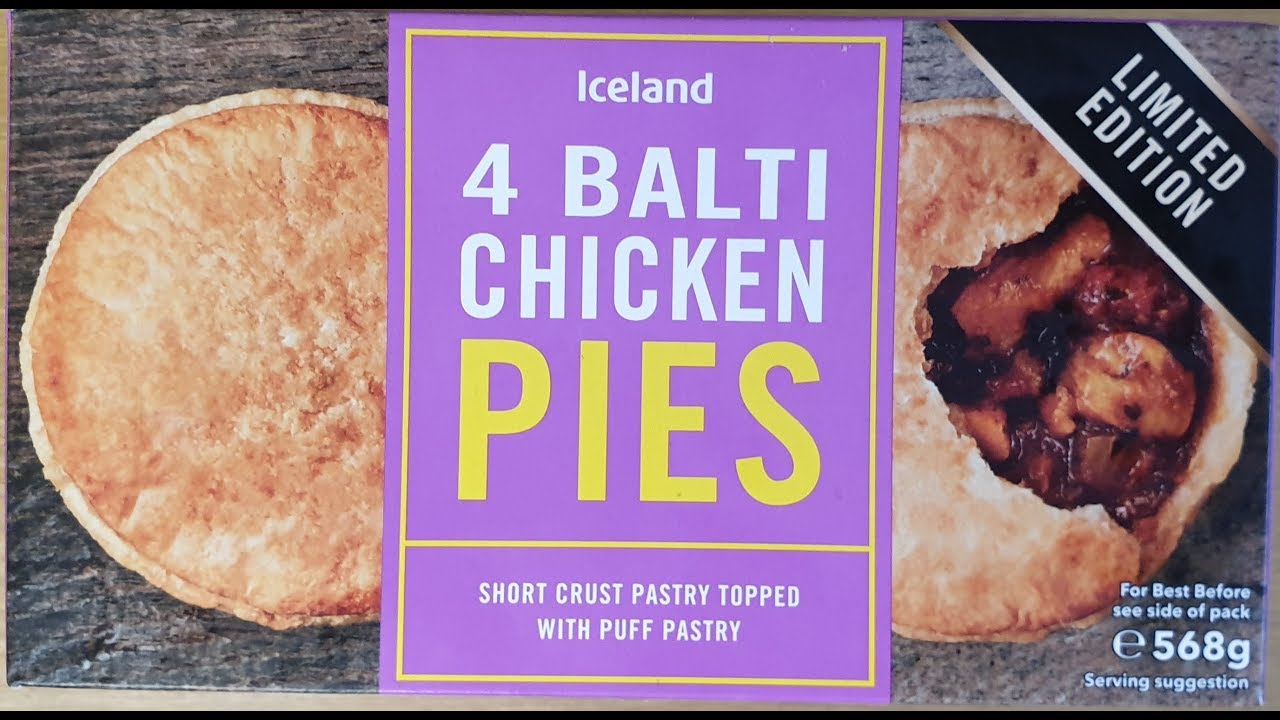 Iceland Limited Edition Chicken Balti Pie Review - YouTube