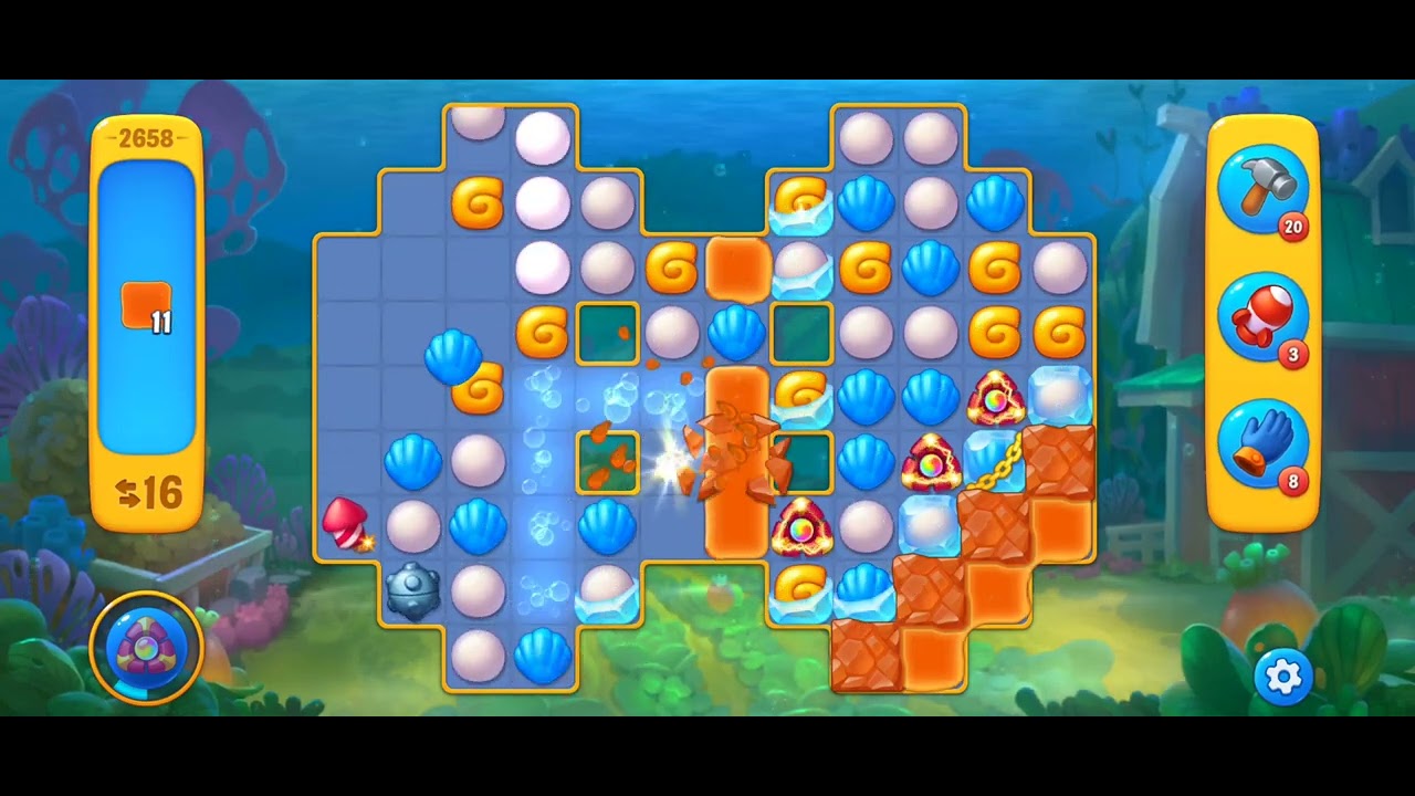 Fishdom Easy Level 2658 (with timed boosters [Super Lightning ...