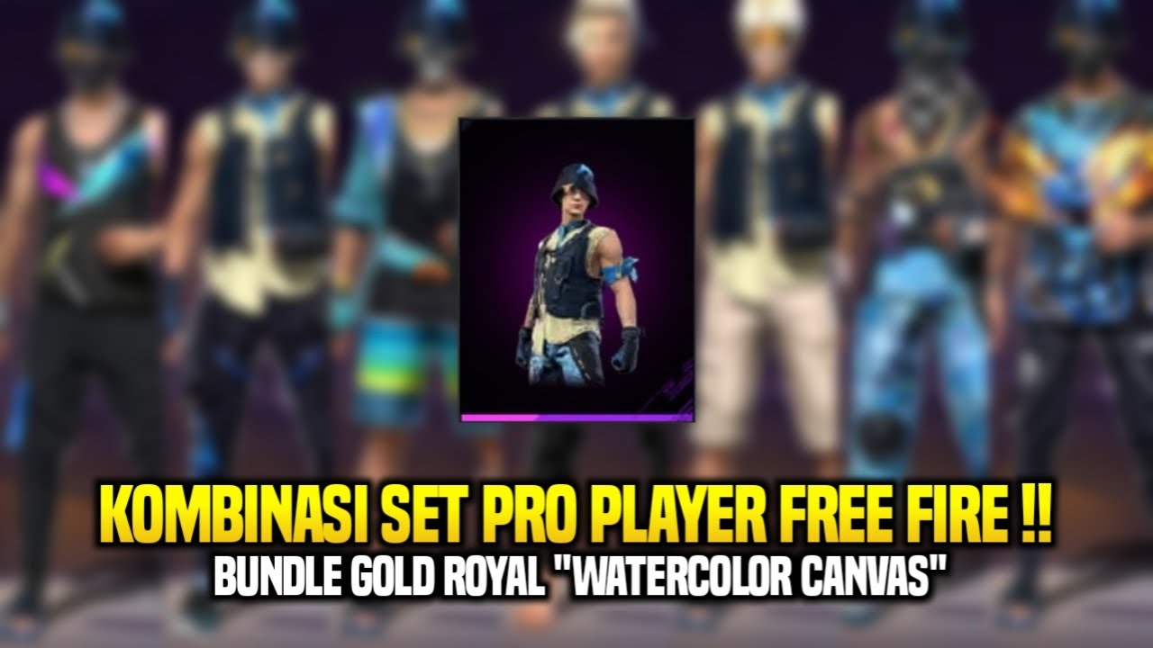 KOMBINASI SET FF BUNDLE GOLD ROYAL TERBARU WATERCOLOR CANVAS VERSI PRO ...