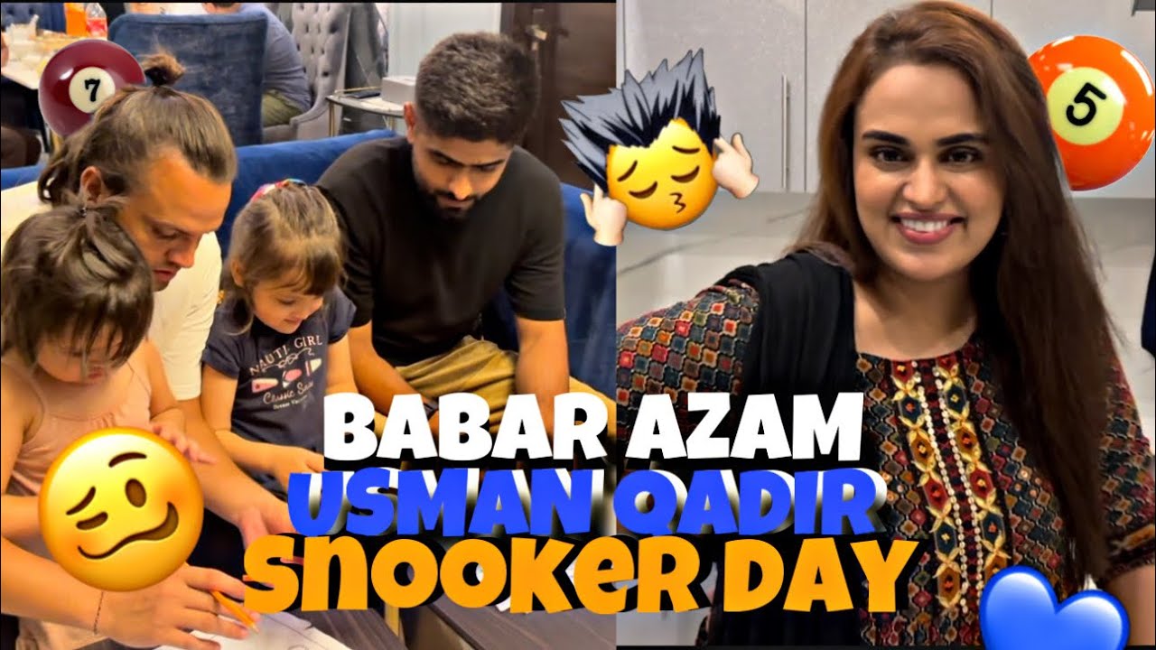 Babar Azam vs Usman Qadir: Snooker, Music, and Laughter | Colouring ...