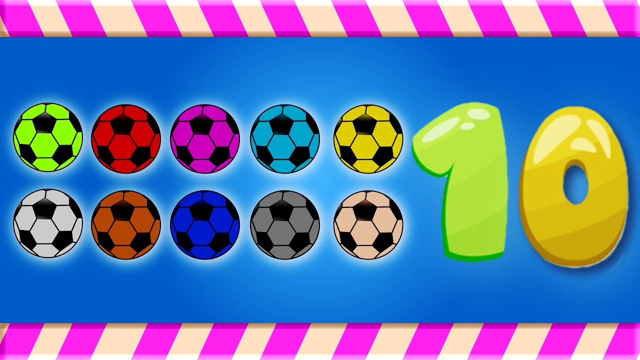 IAH Kids Tv | Learn Counting From 1 to 10 And Names Of Colors With ...