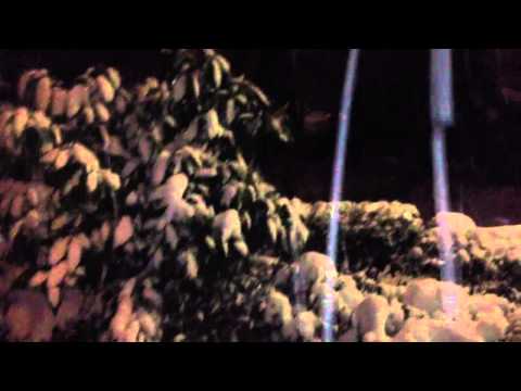 Kirazli da gece kar yagisi