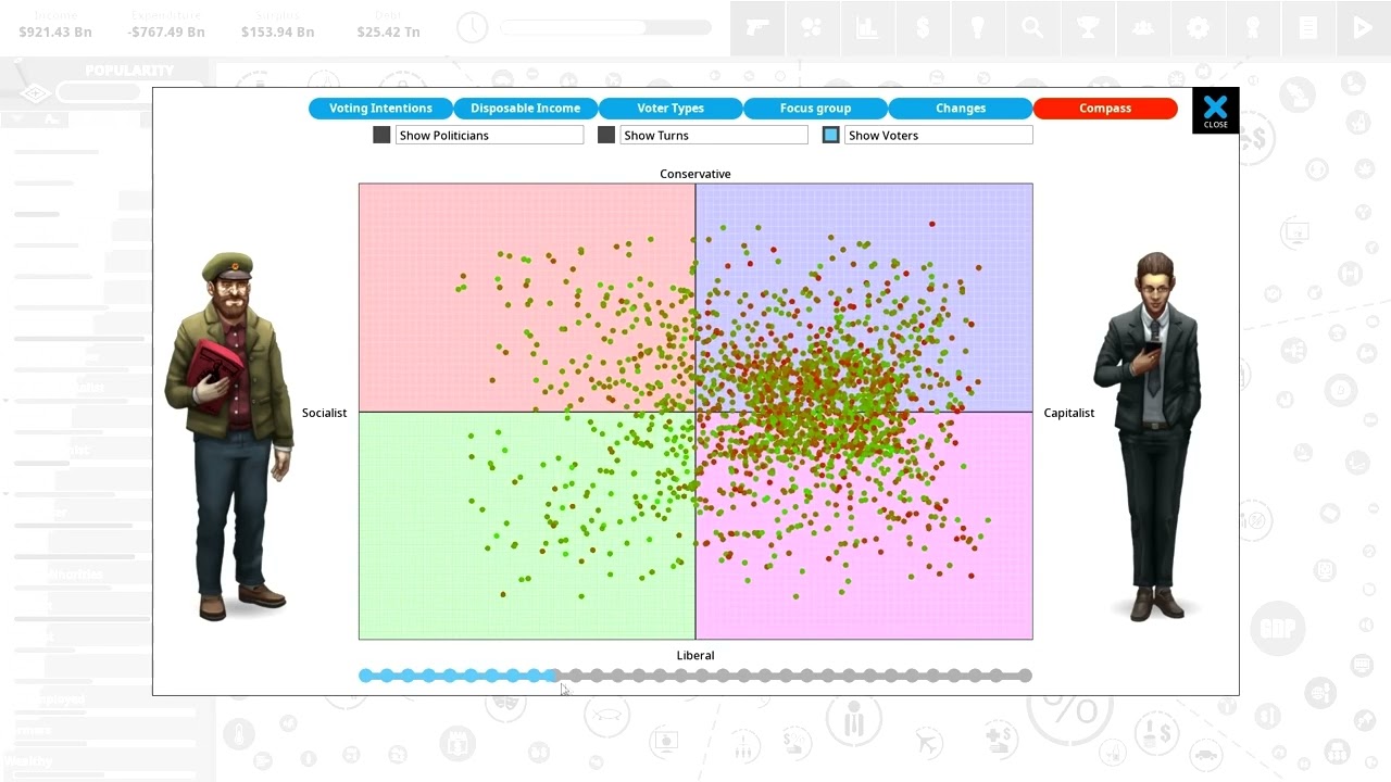 Democracy 4 UI experiment: Animated Compass - YouTube