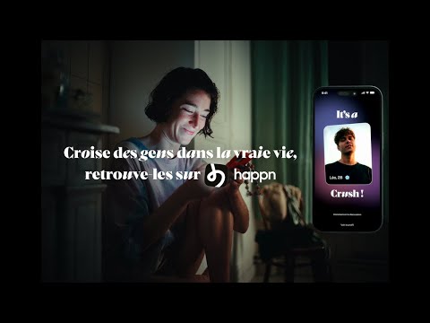 Campagne happn · Croise des gens dans la vraie vie...