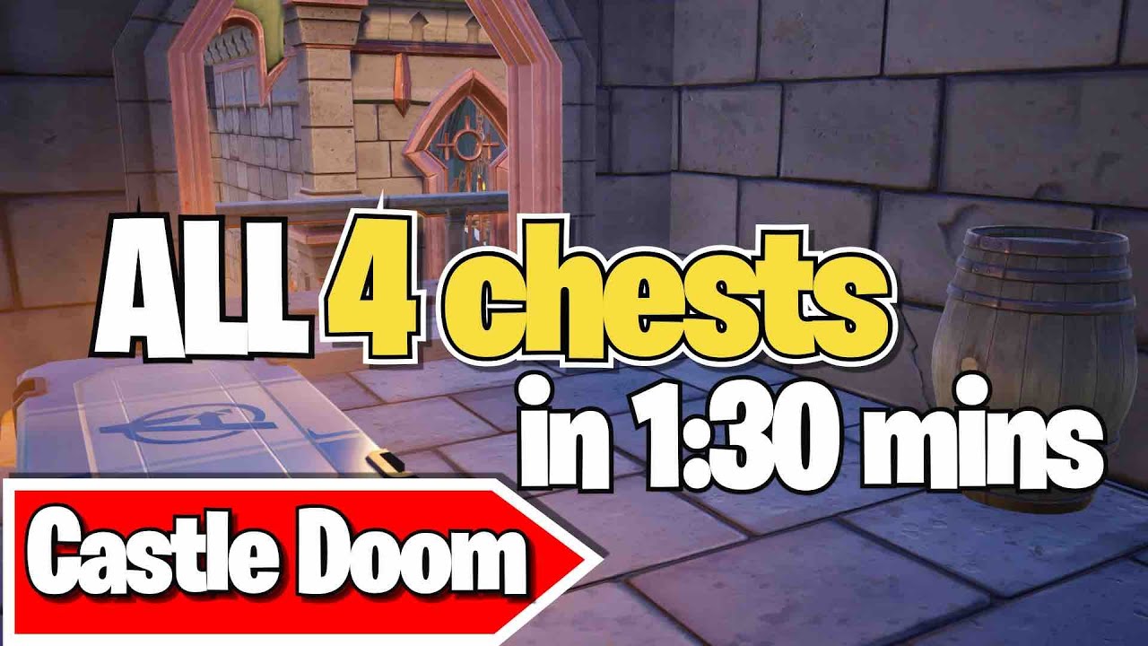 Castle Doom SPEED run of Avenger chests locations in Fortnite Chapter 5 ...