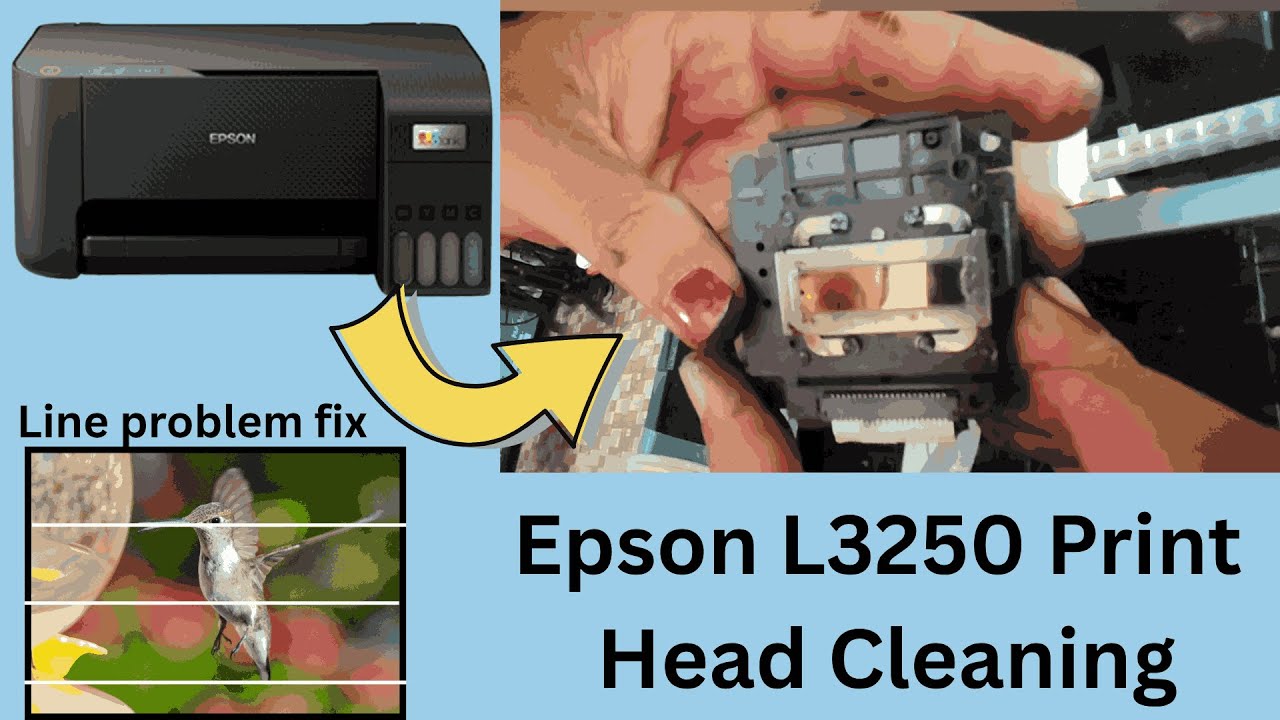 Epson L3250 Print Head Cleaning Manually, Replace, Repair L1201, L1250, L3110, L3210, L3215 ...
