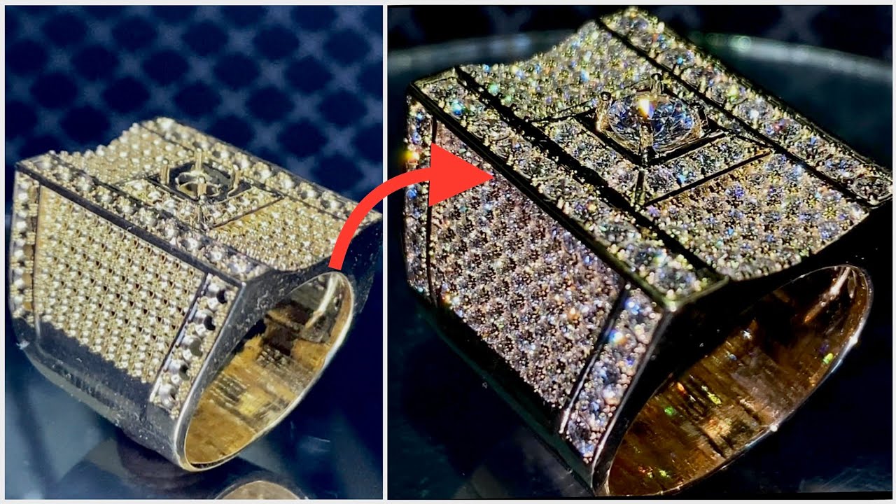 How to make a diamond ring for men😱🫢 - YouTube