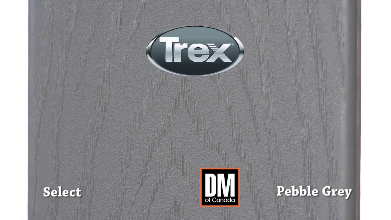 Trex Select Composite Decking, Pebble Gray - YouTube