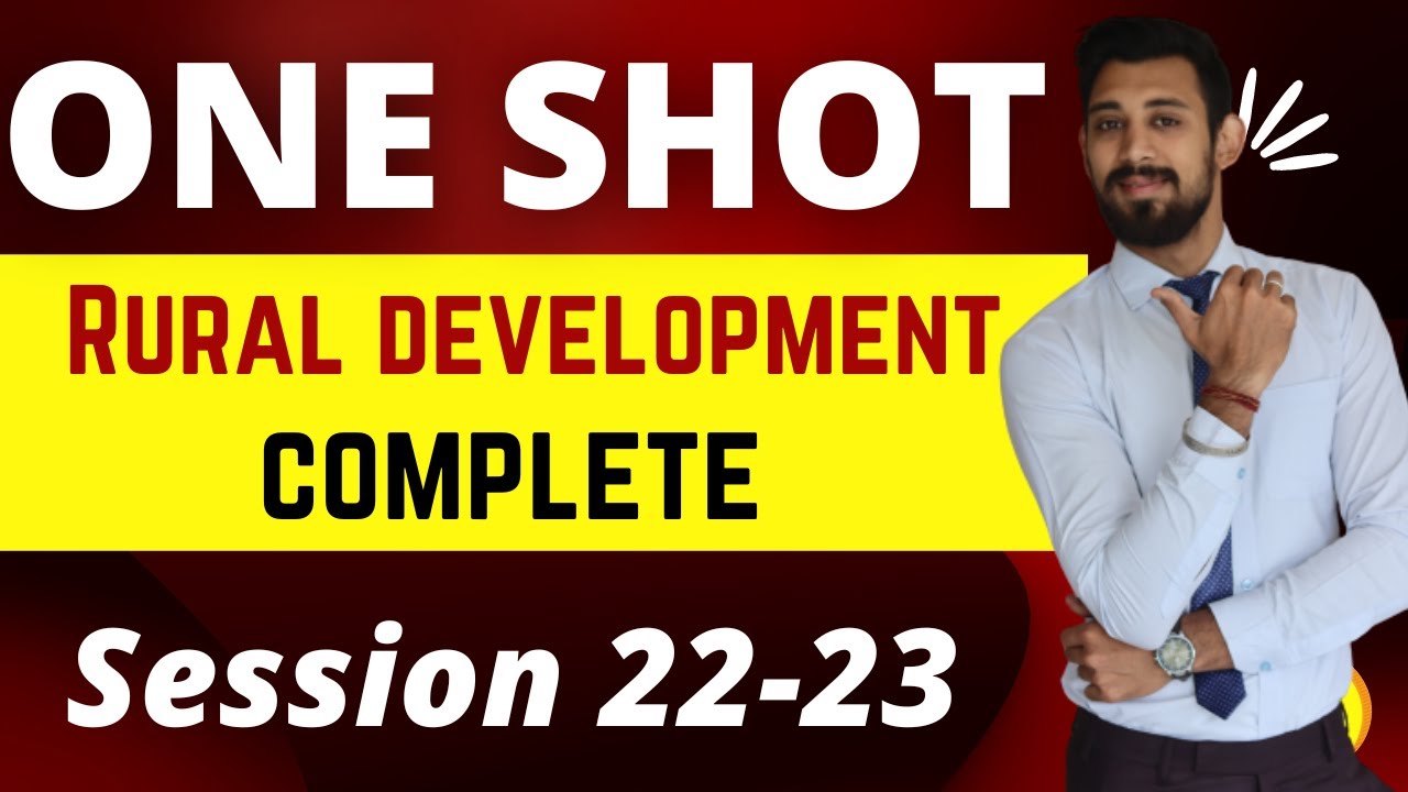 Rural Development | one shot | class 12 | Indian eco - YouTube