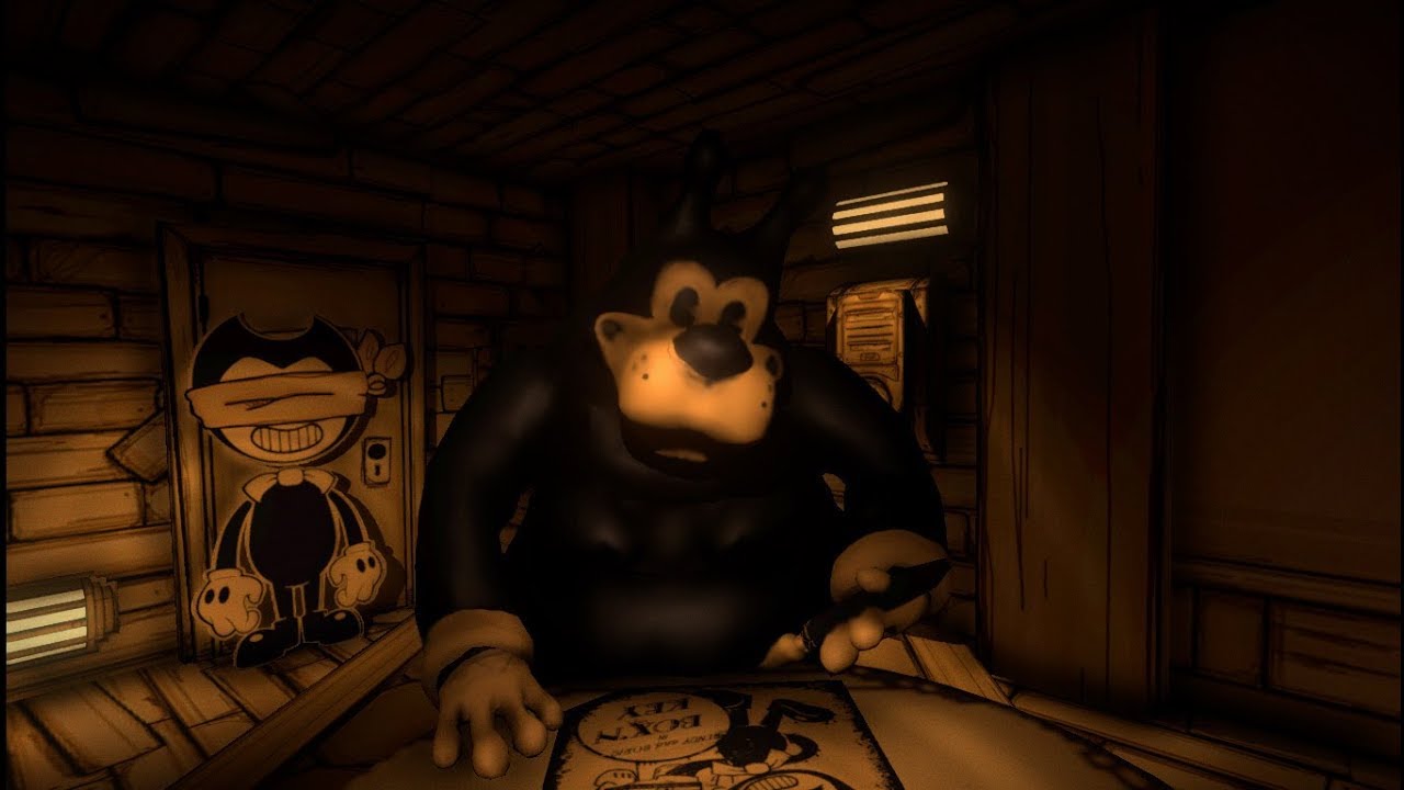 ТОЛСТЫЙ БОРЬКА! Bendy and The Ink Machine Downward Fall - YouTube