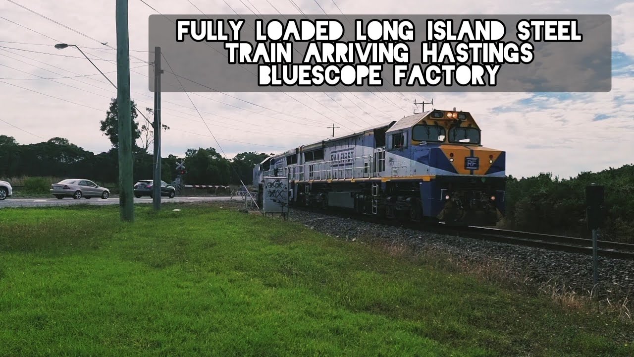 Fully Loaded Long Island Steel Train Arriving Hastings Bluescope ...